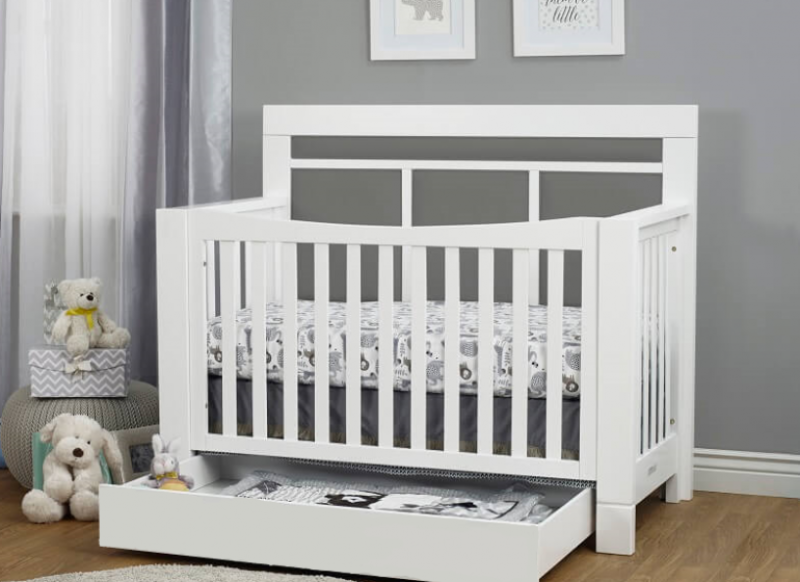 Orbelle Crystal Full Size Convertible Baby Crib with Trundle – Bungle ...